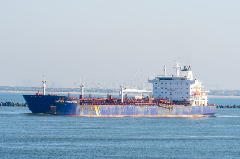 Cargo Ship Leaving the Harbour at Rotterdam Editorial Image - Image of ...