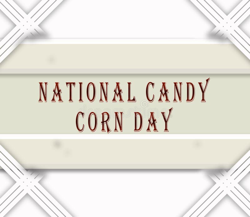 October Month, Day of October.National Candy Corn Day, on White ...