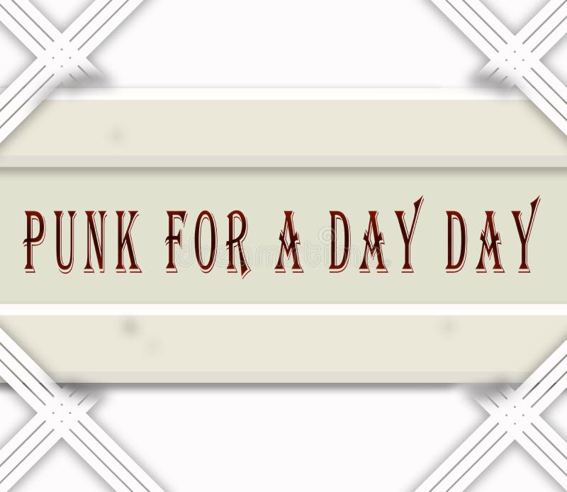 October Month, Day of October.Punk for a Day Day, on White Background ...
