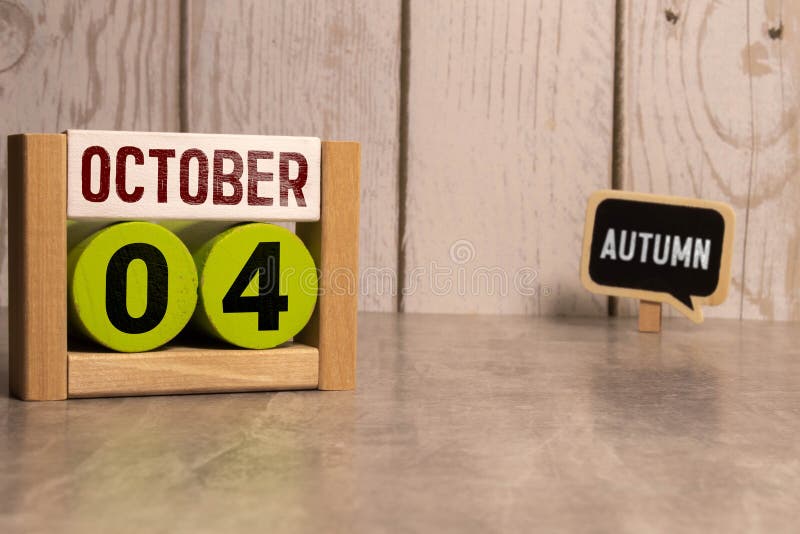 October Month Design with Flower and Earthenware, 4 Stock Image - Image ...
