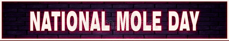 National Mole Day. October 23. Holiday Concept. Template for Background ...
