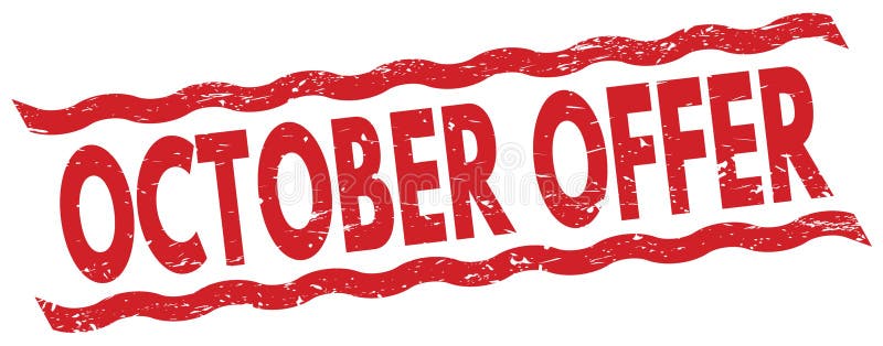 October offer stock vector. Illustration of grungy, symbol - 82273161