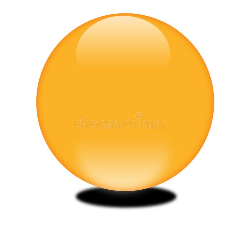 October Orange 3d Sphere stock illustration. Illustration of glossy ...