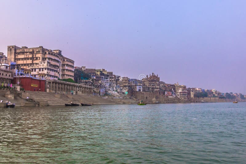 October 31, 2014: Panoramic View of Varanasi, India Stock Photo - Image ...