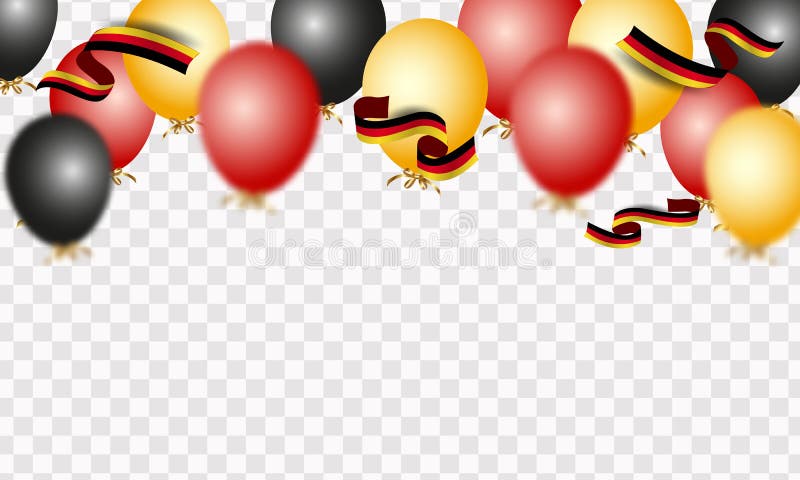 October 3rd. Flag for the Day of German Unity of Germany. Balls ...