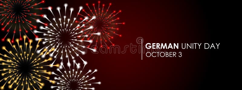 October 3rd. Flag for the Day of German Unity of Germany. Balls ...