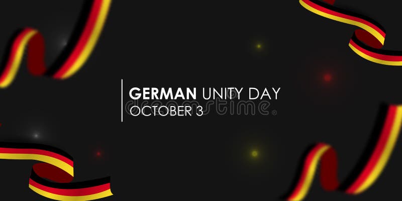 October 3rd. Flag for the Day of German Unity of Germany. Balls ...