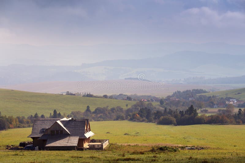 October in Slovakia stock image. Image of bend, lodge - 60800487