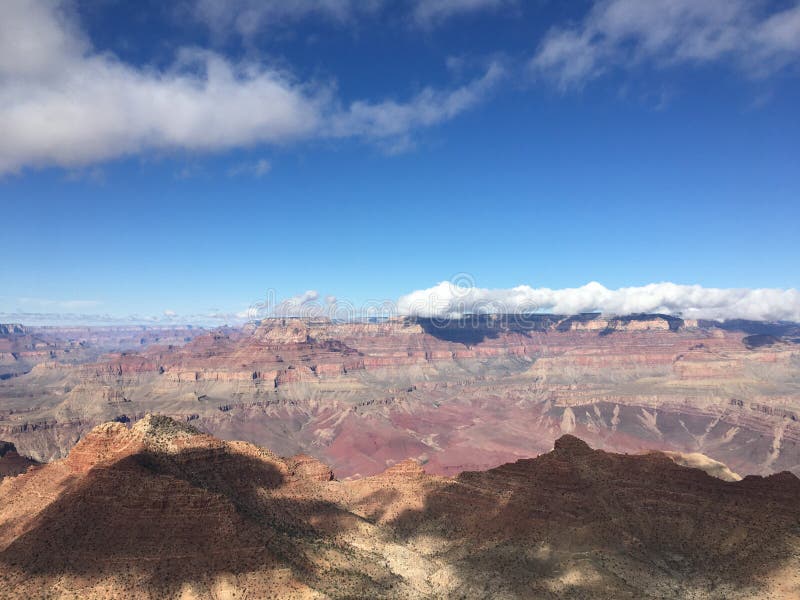 October at South Rim of Grand Canyon, Arizona. Stock Image - Image of ...