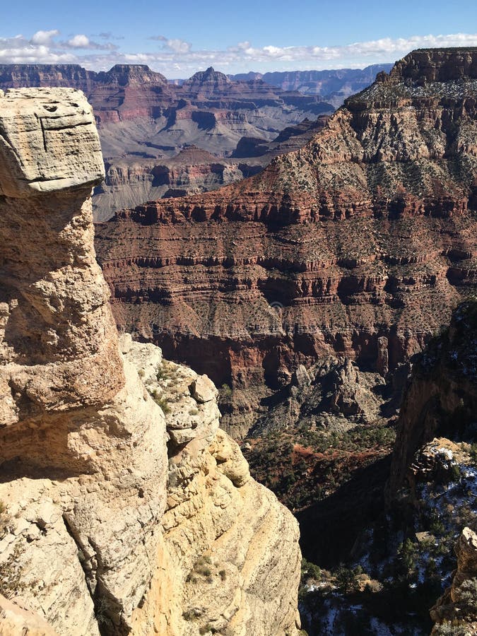 October at South Rim of Grand Canyon, Arizona. Stock Photo - Image of ...