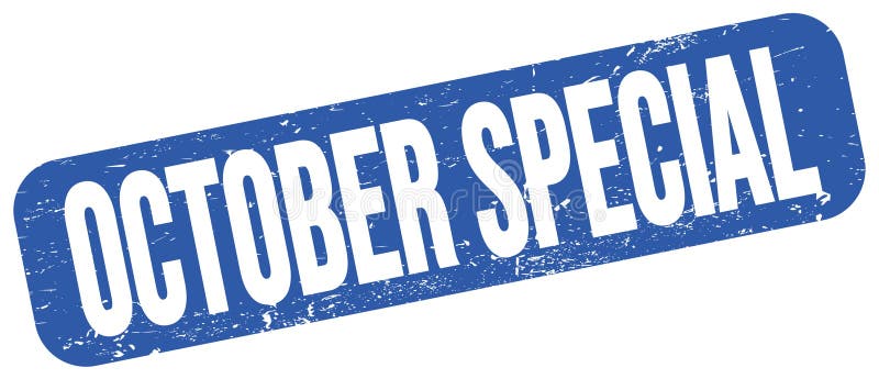 OCTOBER SPECIAL Text Written on Pink Stamp Sign Stock Illustration ...