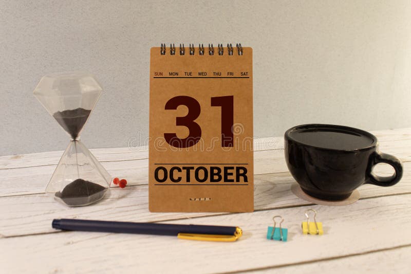 October 31st. Day 31 of Month, Calendar on Human-resources Manager ...
