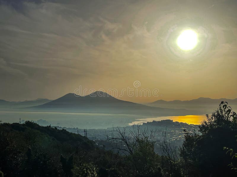 October Sun Over Naples, Italy Stock Image - Image of seascape, famous ...