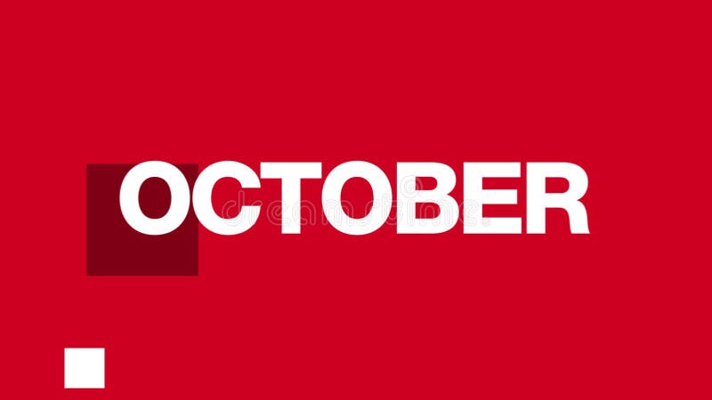October Animated Calendar Stock Footage & Videos - 151 Stock Videos