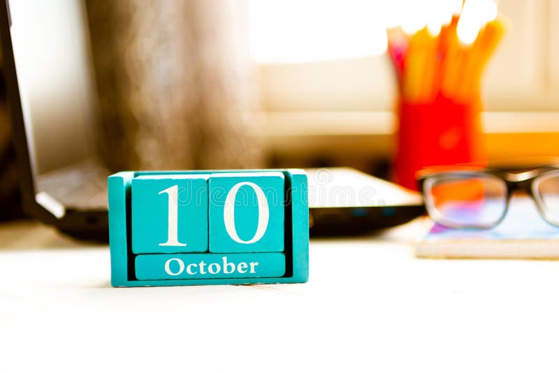 October 10th. Day 10 of Month, Calendar on Human-resources Manager ...