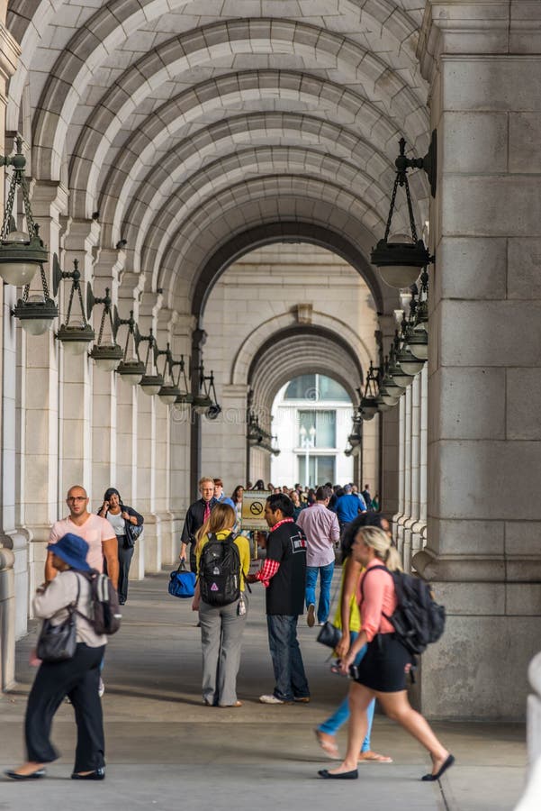 October 2, 2014: Washington, DC - People Traveling through Union ...