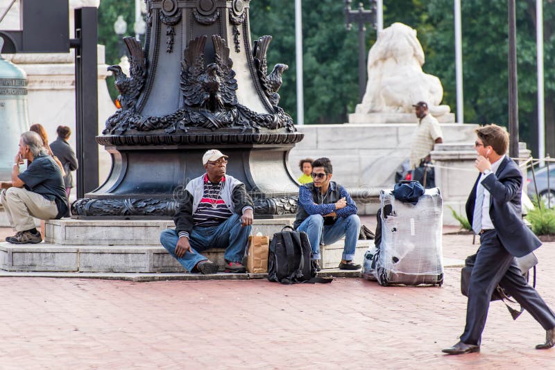 October 2, 2014: Washington, DC - People Traveling through Union ...