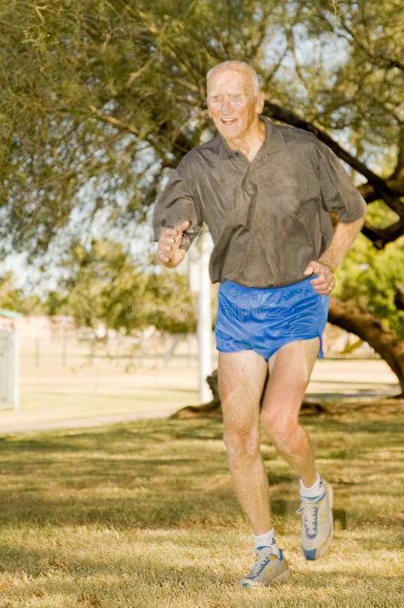 Octogenarian Runner Athlete Stock Image - Image of health, skinny: 7582007