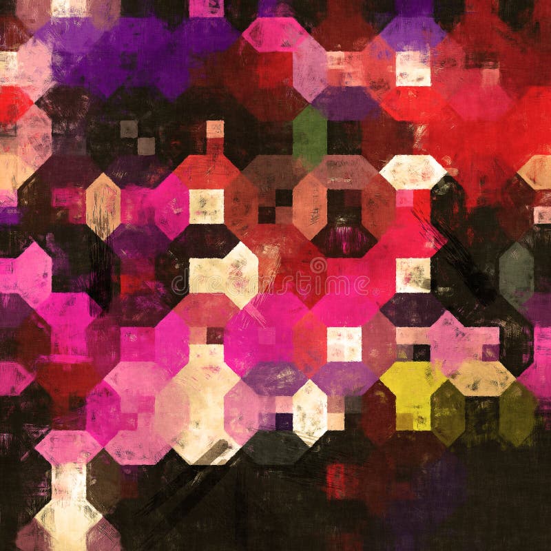 Bright Circle Painting Impressionism Stock Illustration - Illustration ...