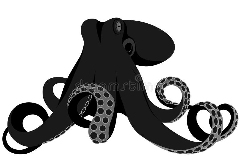 Octopus, tattoo stock vector. Illustration of contour - 15305910