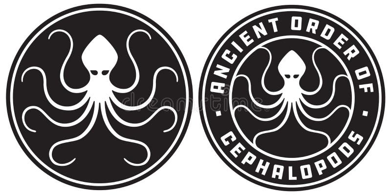 Octopus Badge, Logo, or Emblem Designs. Stock Vector - Illustration of ...