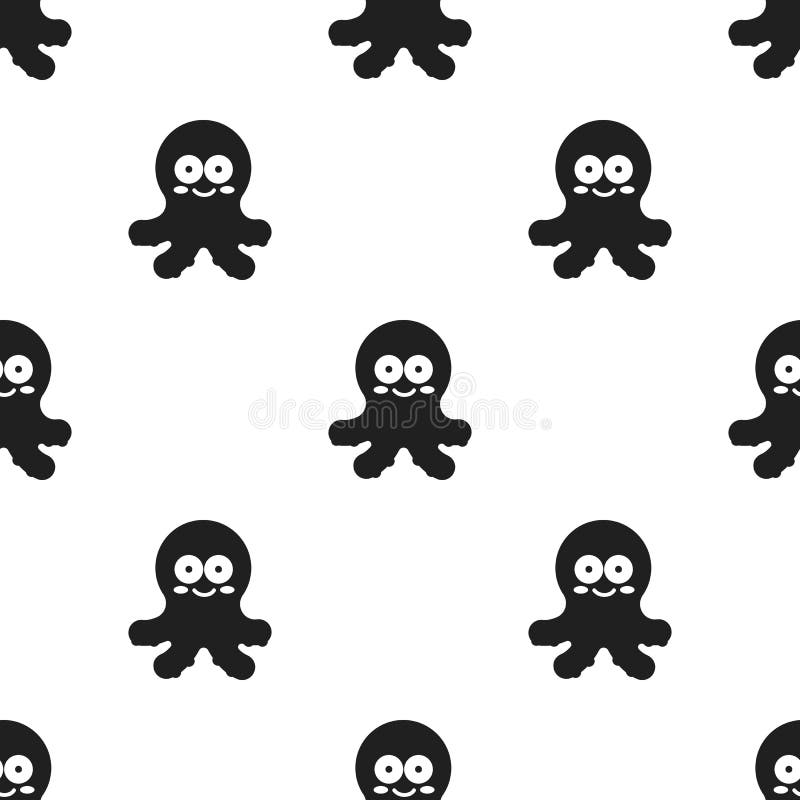 Octopus Black Icon. Illustration for Web and Mobile Design. Stock ...