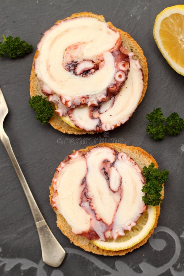 Octopus Carpaccio stock image. Image of aquatic, animal - 22684969