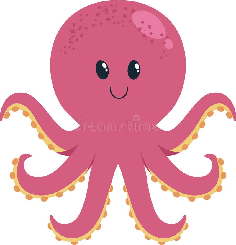Octopus Cartoon Character stock vector. Illustration of aquatic - 362623942