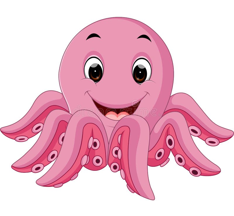 Octopus cartoon stock vector. Illustration of mascot - 83149751