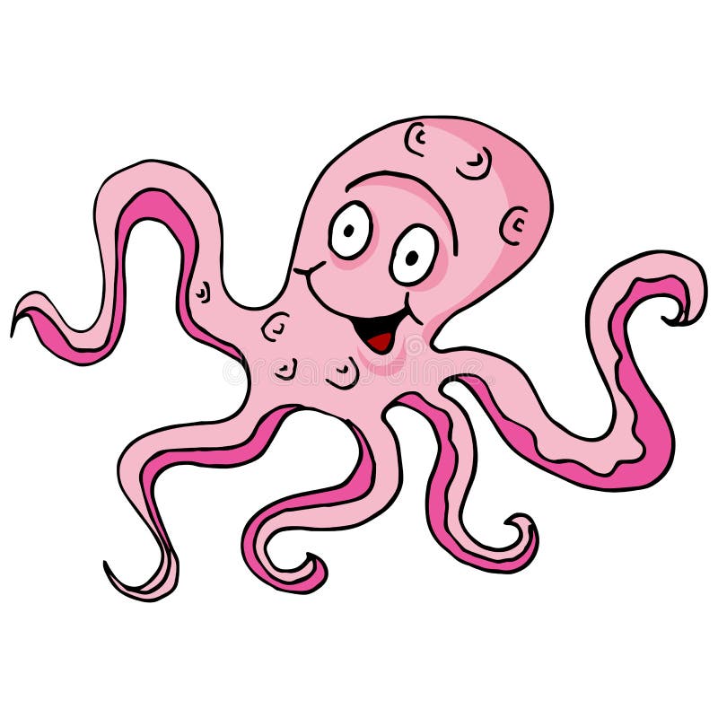 Octopus Cartoon stock vector. Illustration of symbol - 44600486