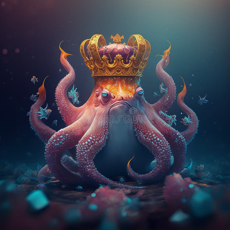 King Octopus Stock Illustrations – 172 King Octopus Stock Illustrations ...