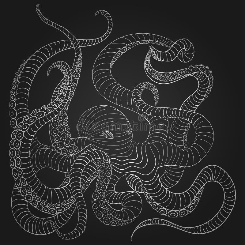 Octopus Tentacles Drawing Stock Illustrations – 6,570 Octopus Tentacles ...