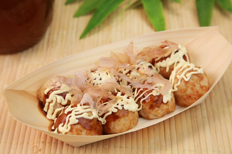 Octopus dumplings/Takoyaki stock image. Image of delicious - 82677167