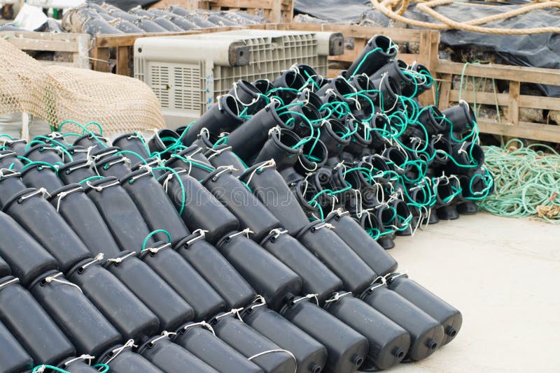 Octopus fishing traps stock photo. Image of industrial - 28167242