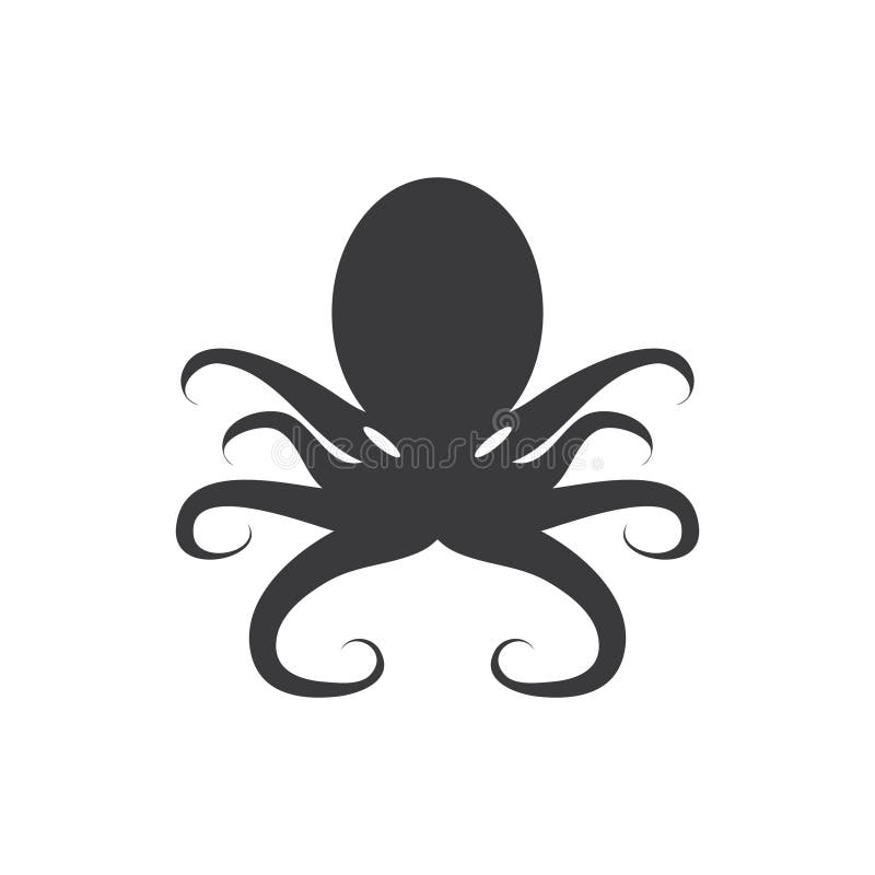 Octopus Icon and Symbol Vector Template Illustration Stock Illustration ...