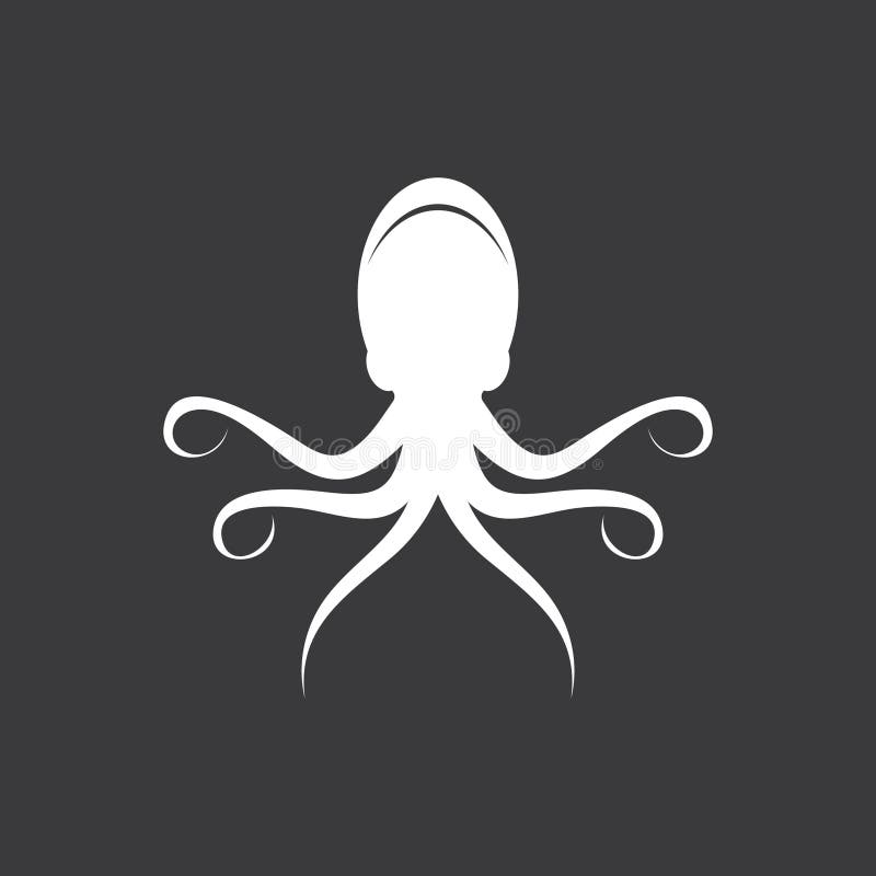 Octopus Icon and Symbol Vector Template Illustration Stock Illustration ...