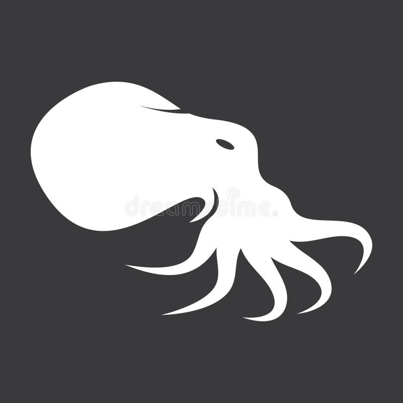 Octopus Icon and Symbol Vector Template Illustration Stock Illustration ...