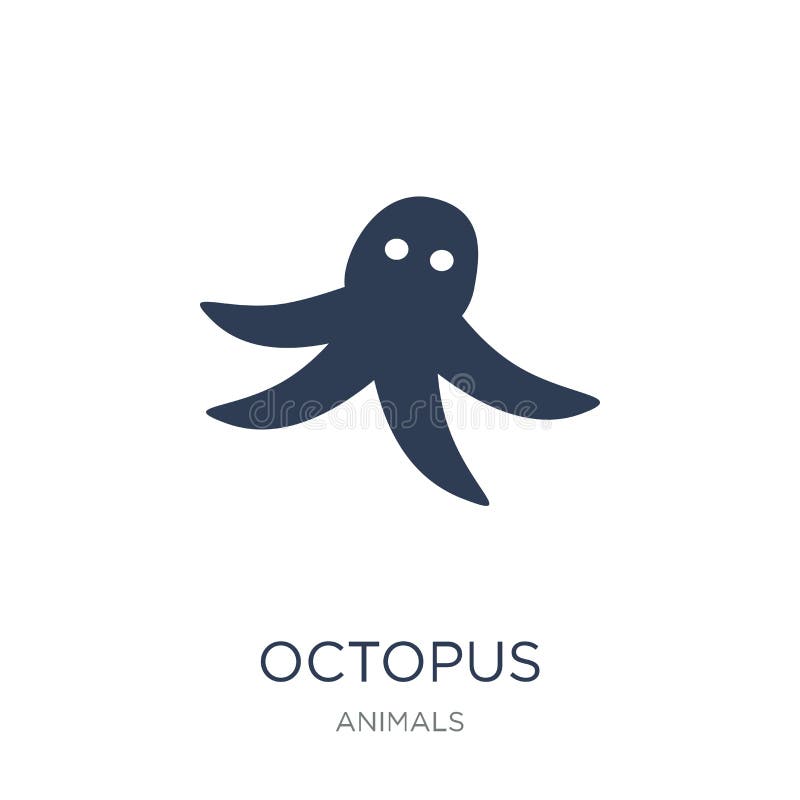 Octopus Icon. Trendy Modern Flat Linear Vector Octopus Icon on W Stock ...