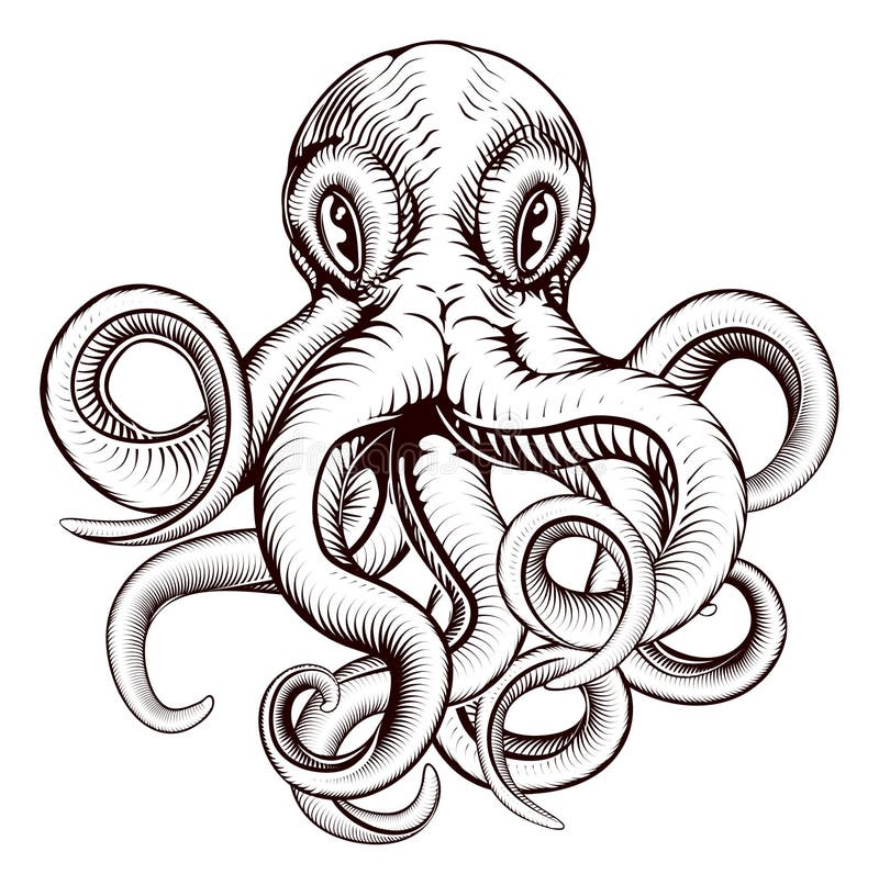 Figure octopus stock illustration. Illustration of touching - 33473328