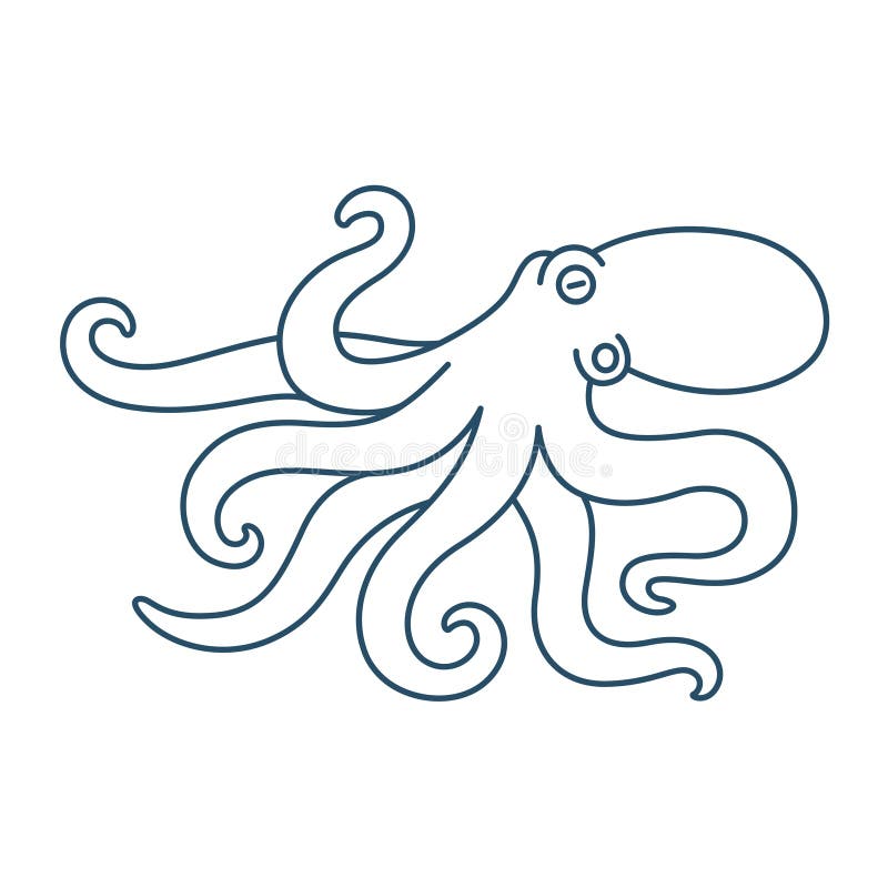 Octopus Line Drawing