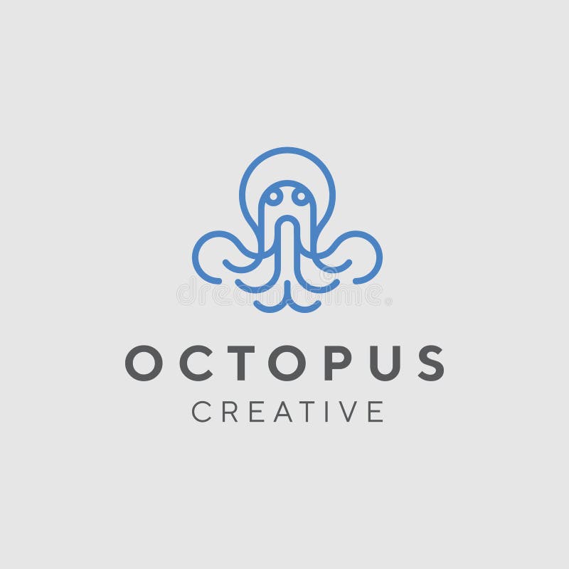 Octopus Logo Letter S Tentacle Design Stock Vector - Illustration of ...