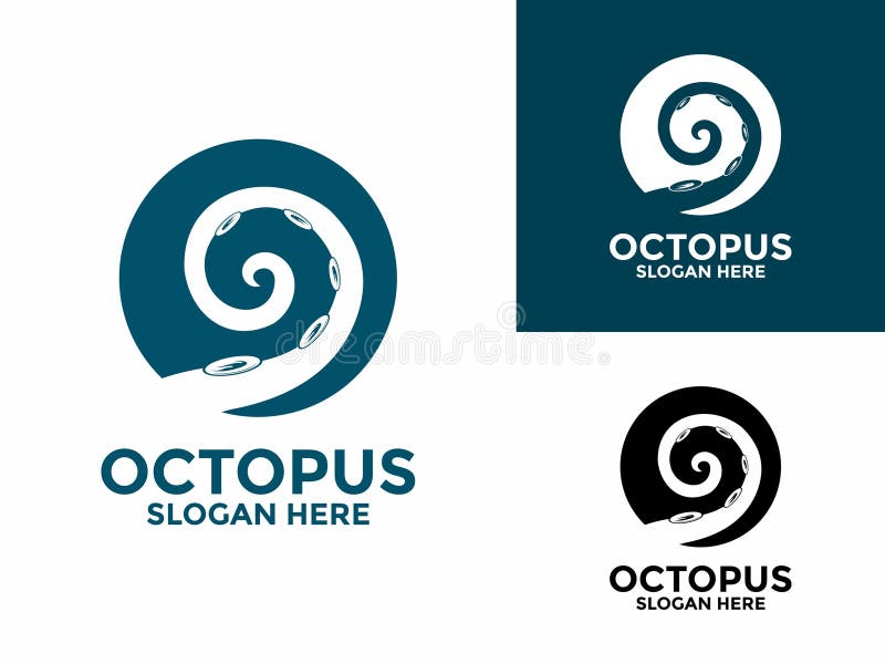 Octopus Logo Design Vector Icon, Octopus Squid Logo Design Template ...