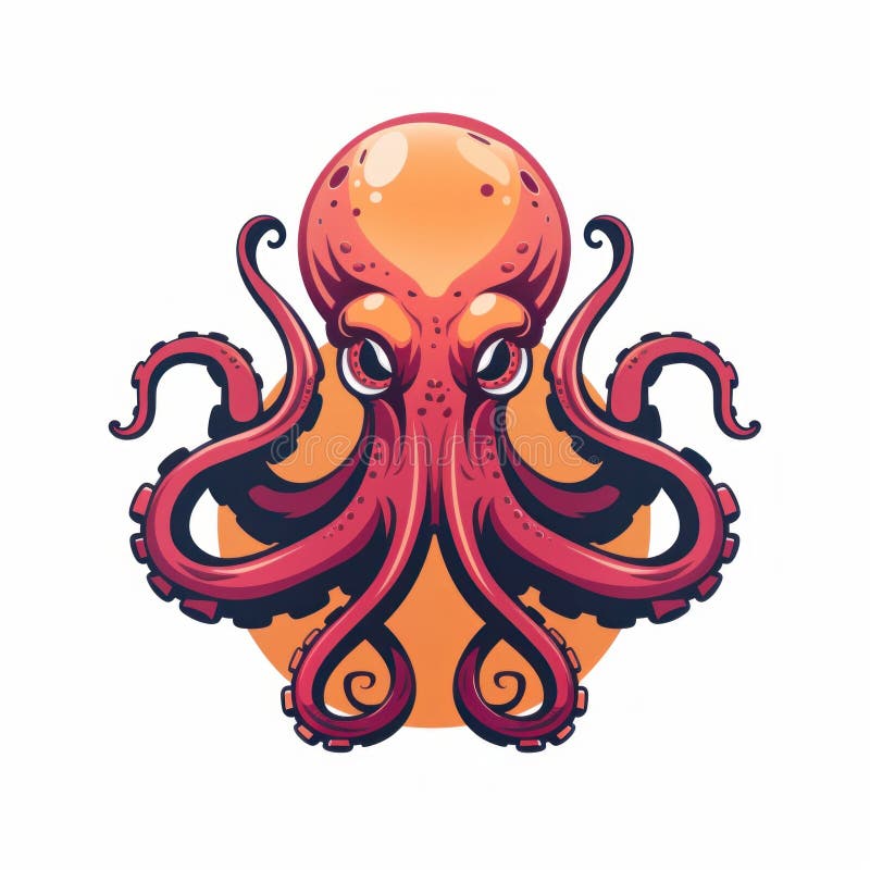 Octopus Logo Illustrations. Generative Ai Stock Illustration ...