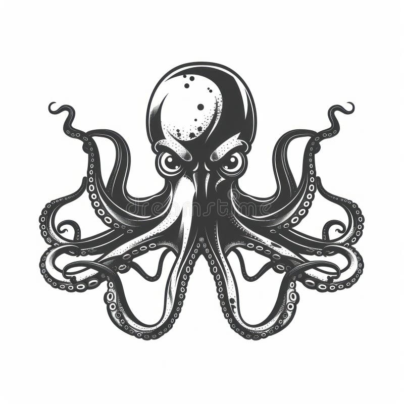 Octopus Logo Illustrations. Generative Ai Stock Illustration ...