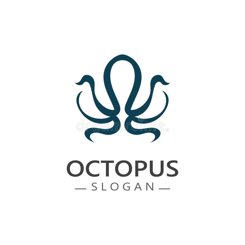 Octopus Logo Image Design Icon Illustration Animal Vector Stock Vector ...