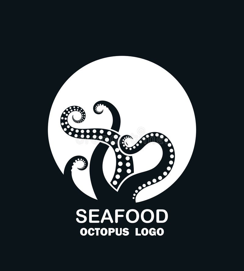 Octopus Logo. Isolated Octopus on White Background Stock Vector ...