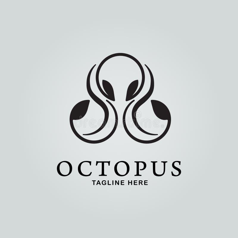Octopus Logo Design Inspiration Illustration Stock Vector ...