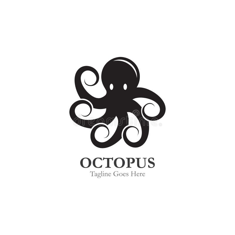 Octopus Logo or Symbol Icon Illustration Design Template Stock ...