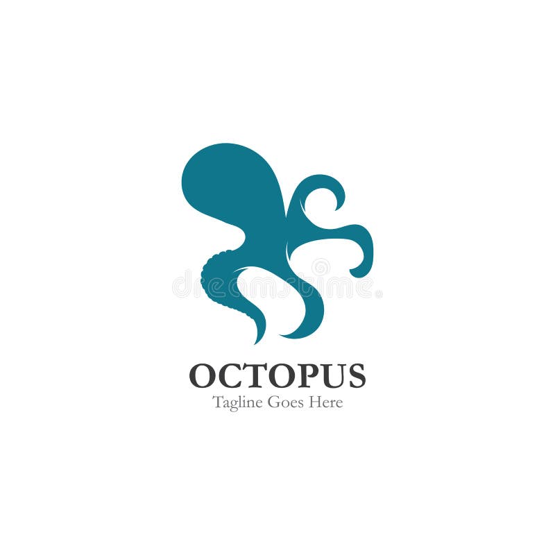 Octopus Logo or Symbol Icon Illustration Design Template Stock ...