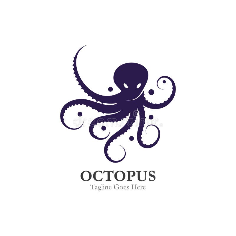 Octopus Logo or Symbol Icon Illustration Design Template Stock ...